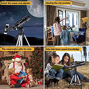 Upgraded Telescope HD 400/70mm Telescope for Kids Adults Refractor Astronomy Telescope - Watching The Moon, Bird Watching, Viewing The Natural Scenery, Viewing The City Scenery, Watching The Animals