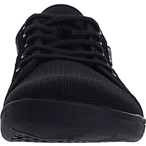 WHITIN Women's Minimalist Barefoot Shoes Wide Toe Toe Box Zero Drop Fashion Sneakers Size 8 Tennis Running W81 Sport Athletic Flat Walking Black 39