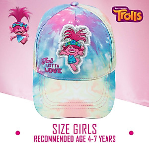 DreamWorks Girls Trolls Poppy Baseball Cap - Age 4-7 Pink