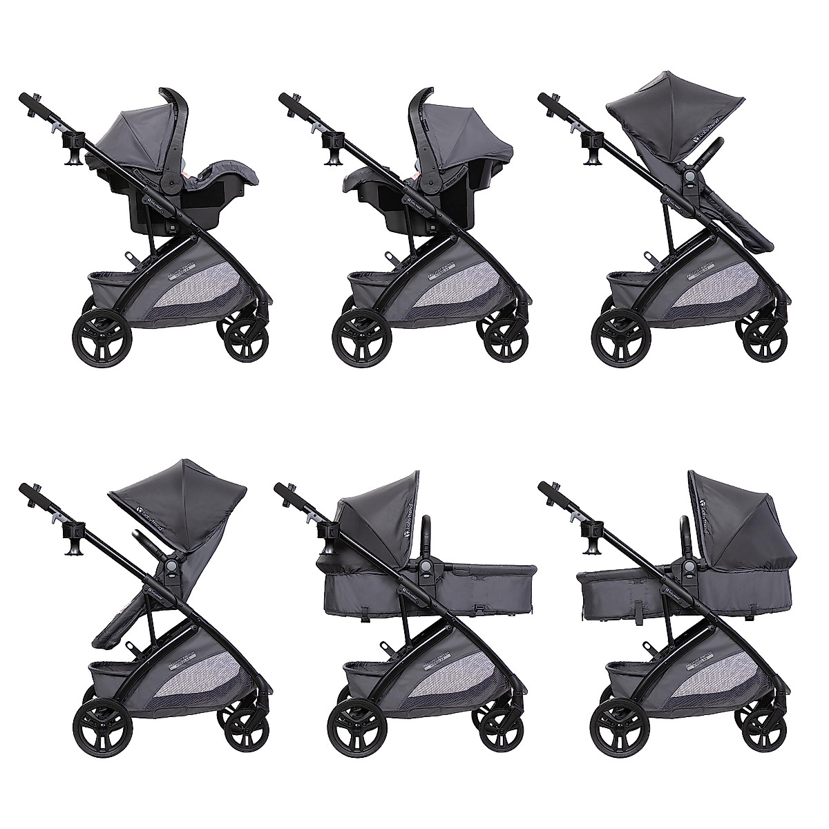 Baby Trend Passport Switch Modular Travel System, Dash Pink