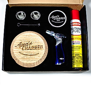 Save 10% on Cocktail Smoker Kit with Torch and Wood Chips Variety Bundle for Whiskey and Bourbon (Butane Included) -Smoke Lid, an Old Fashioned Drink Smoker Kit and Whiskey Smoker Infuser Kit