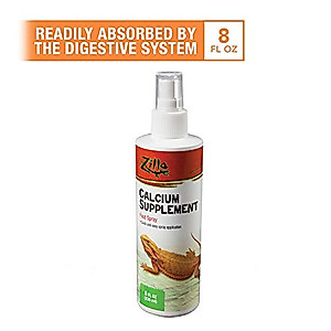 Zilla Calcium Supplement Spray 8 Fluid Ounces