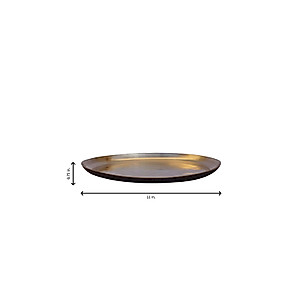 De Kulture Ayurveda Pure Kansa Bronze Lunch Platter Dinner Plate