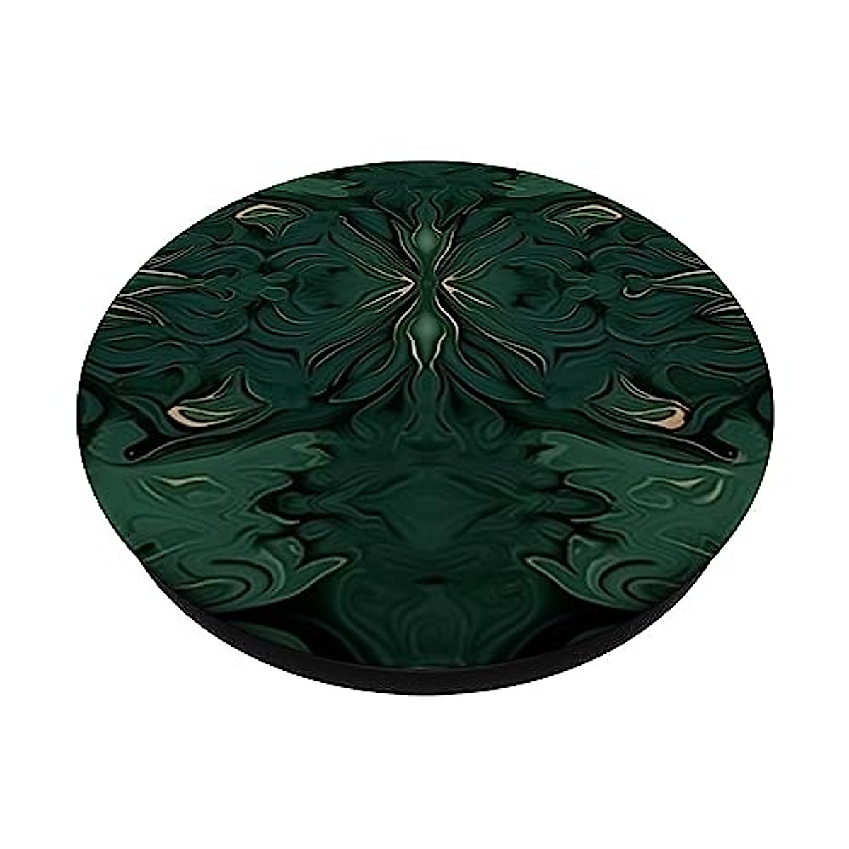 Elegant Dark Forest Green & Jade Green Pattern PopSockets Swappable PopGrip
