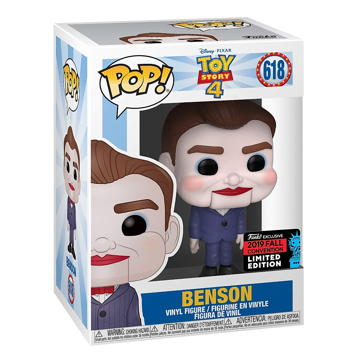 Funko Pop! Disney: Toy Story 4 - Benson, Fall Convention Exclusive, Multicolor (43354), Not appropriate for children under the age of 3 yrs