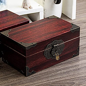 kathson Old Vintage Antique Style Mini Archaize Padlocks Key Lock with Key (Lot of 3,Antique,Love) (Antique Style)