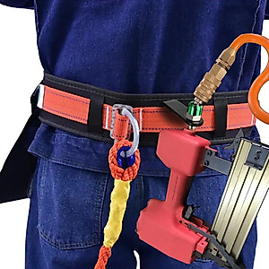 Yolass Pneumatic tool hook,1/4" NPT and 360° Rotatable L Air Rafter Hooks are Lightweight,Quick and Easy to Install for Air Blow Guns,Pneumatic Nail Guns,with Brass Joints,2-Piece