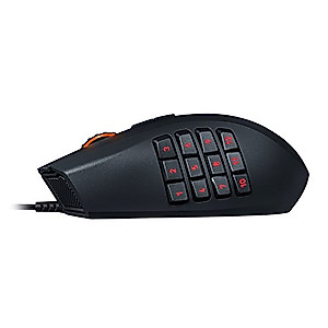 Razer RZ01-01610100-R3U1 Naga Chroma - Ergonomic RGB MMO Gaming Mouse- 12 Programmable Thumb Buttons & 16,000 Adjustible DPI