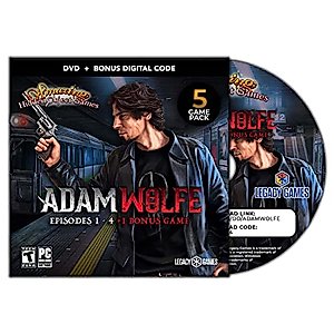 Legacy Games Amazing Hidden Object Games for PC: Adam Wolfe (5 Game Pack) - PC DVD with Digital Download Codes