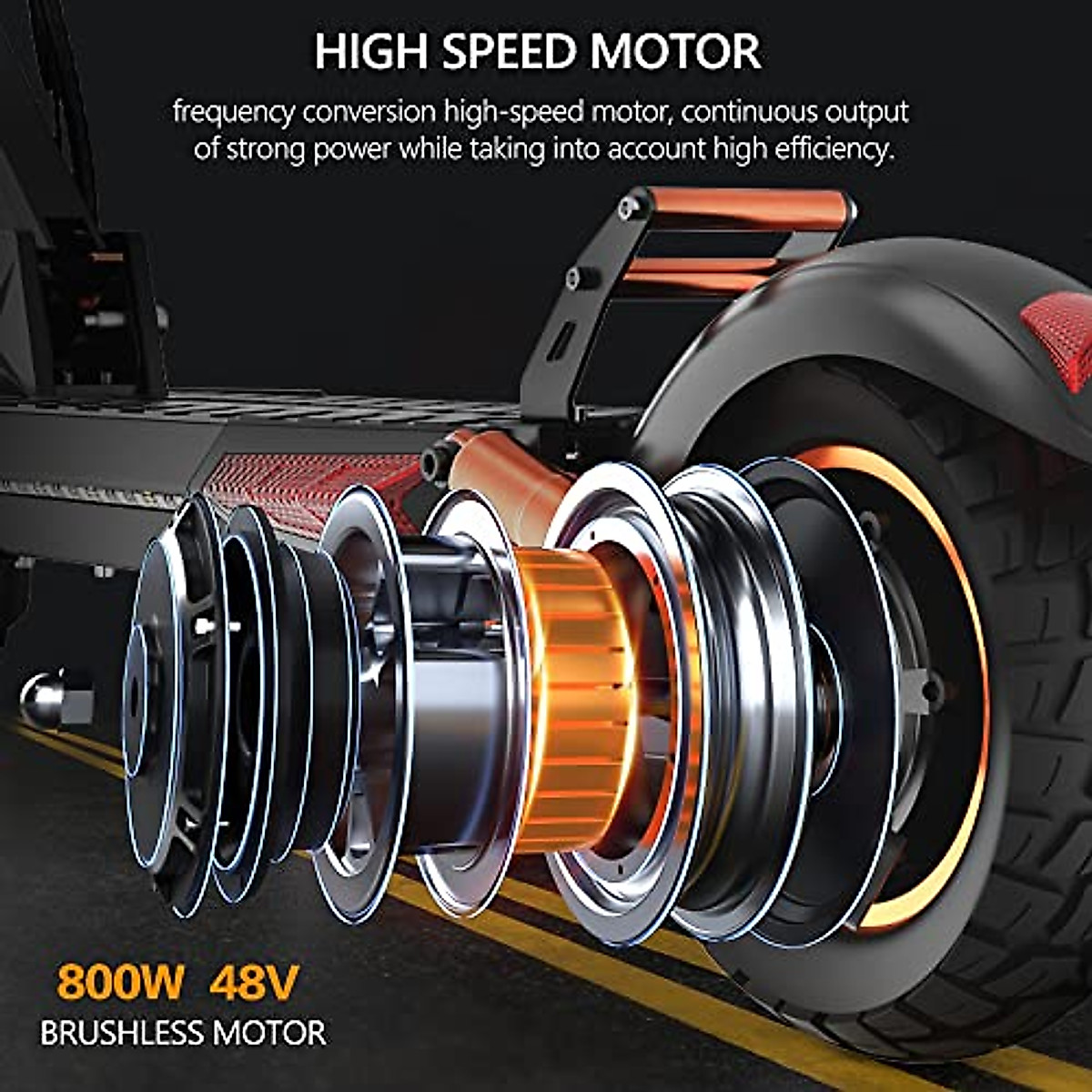 iENYRID 800W Adults Electric Scooter with Seat, Updated 48V 16Ah Battery, 28MPH Top Speed, 25miles Range, Dual Suspension & Braking System,10'' Off-Road Tire, Foldable Commuter E-Scooter