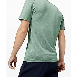 Lululemon Athletica Lululemon Mens Metal Vent Tech Short Sleeve Shirt (Sea Water/Tidewater Teal, L)