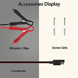 SOLPERK 30W 24V Solar Panel Kit, Solar Battery Trickle Charger Maintainer + Adjustable Mount Bracket for Automotive Motorcycle Boat Marine RV