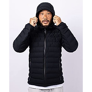 Cutter & Buck Mission Ridge Repreve Eco Insulated Mens Puffer Jacket, Black, XX-Large