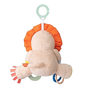 Taf Toys Harry The Lion, Newborn & Baby Developmental Soft Activity Toy. Helps Develop Motor Skills. Perfect for Multi Sensory Play with a Mirror, Teethers & Rattles. Textures and Sounds. 3-6 Months
