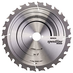 Bosch 2608640680 Circular Saw Blade "Top Precision" Sewot 9.84inx30mm 24T