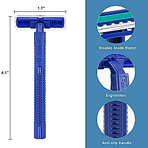 ACEPILOT Disposable Razors for Men/Women's Grooming, Use Body & Face Portable Disposable Razor,Suitable for Travel, Business, Outdoor Personal Cleaning Care(1Bxo/30Pcs - Blue)