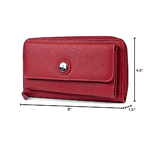 Nautica Women's RFID Wallet, Fuego Red