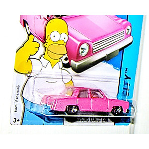 Hot Wheels 2015 HW City The Simpsons Family Car 56/250, Pink