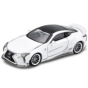LC500 LB Works RHD (Right Hand Drive) Pearl White with Black Top and Graphics Ltd Ed to 1800 Pieces 1/64 Diecast Model Car by Era Car LS21LC2901