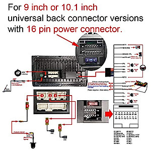 16pin Car Radio Stereo Power Retrofit Harness for Suzuki Grand Vitara Swift SX4 Acura/Suzuki/Honda Accord OdysseyVehicles with Radio Antenna Adapter