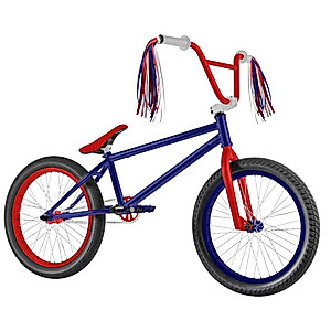 catin Patriotic Bike Streamers Red White Blue Bike Tassels Ribbon 4th of July Bike Decorations for Bicycle Scooter Tricycle Handlebar, 1 Pair