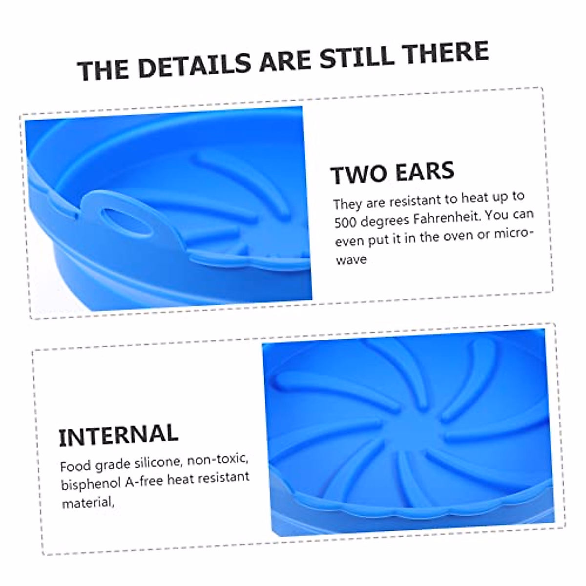 FELTECHELECTR Oven Liner Air Cooker Silicone Pan Broiling Pan for Oven Round Baking Pan Oven Accessories Air Fryer Silicone Air Fryer Basket Air Fryer Pan Air Fryer Mats Air The Ship