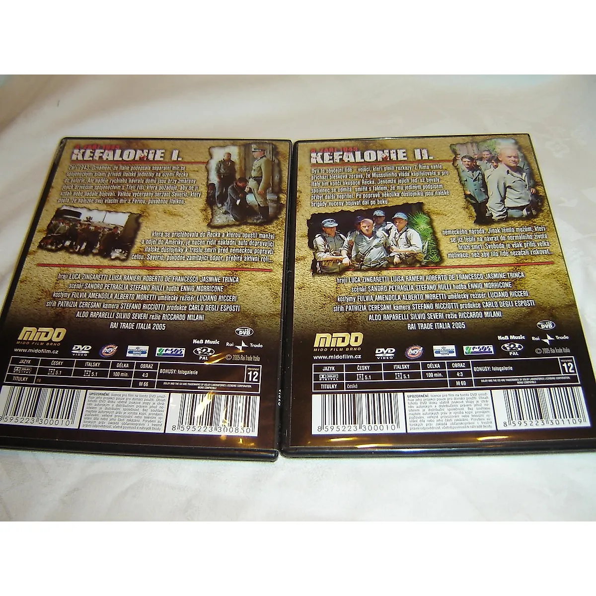 Cefalonia (2 DVD Set) - September 8 1943 Part 1-2. / Kefalonie, 8. září 1943 I. - II. Part / Audio: Italian, Czech