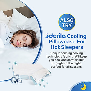 Derila Pillowcase | Designed to Keep Your Derila Memory Foam Pillow for snoring Relief Covered and Protected with This Crisp, Clean, White Pillowcase Made from Premium Materials