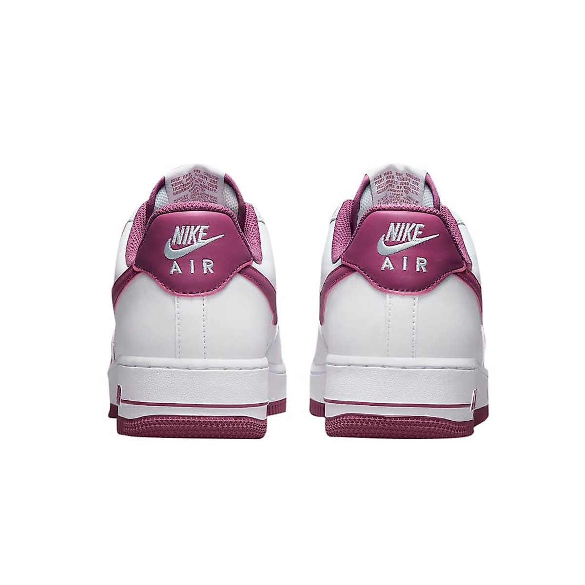 Nike Men's Air Force 1 '07 White/Light Bordeaux-White (DH7561 101) - 8.5