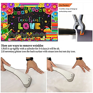 Avezano Taco Bout Love Backdrop Cactus Flower Wedding Photography Background Mexican Fiesta Themed Bridal Shower Bachelorette Party Banner Decoration Supplies (7x5ft)