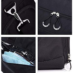 Sports Gym Bag with Wet Pocket & Shoes Compartment for Women & Men