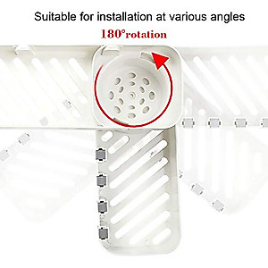 Shower Caddy 2-Pack, Plastic Space Shower Shelf with Adhesive, Wall Mounted Storage Organizer with Towel Bar, Racks Strong and Sturdy for Bathroom Kitchen