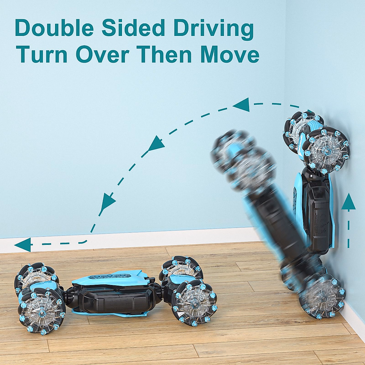 Gesture Sensing RC Stunt Car Remote Control car for Boys 360°Rotating 4WD RC Cars Transform 2.4Ghz Hand Controlled Toys for Boys 4-7 Birthday Presents for Kids Age 7 8 9 10 11 yr (Orange)