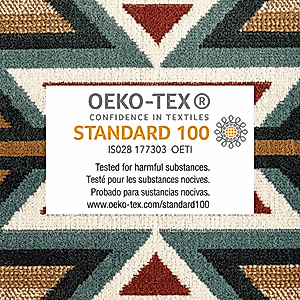 Home Dynamix Premium Sagrada Southwestern Geometric Area Rug Beige/Green, 5'2"x7'4"