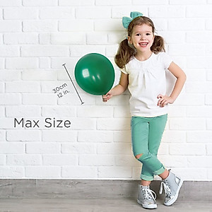 60Pcs Green Party Balloons,GAGAKU 12 Inches Chrome Metallic Dark Green Black Silver Gold Helium Balloon Garland Arch Kit with Latex Green Confetti Balloons for Wedding Baby Shower Birthday