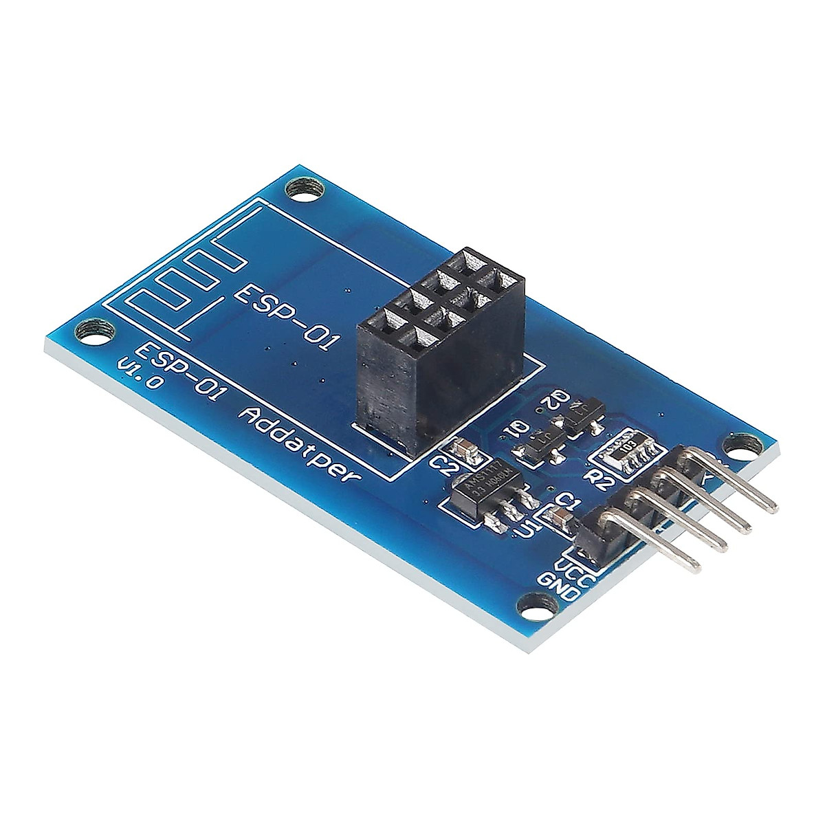 AITRIP 10PCS ESP8266 Serial Wi-Fi Wireless ESP-01 Adapter Module 3.3V 5V Compatible for Arduino