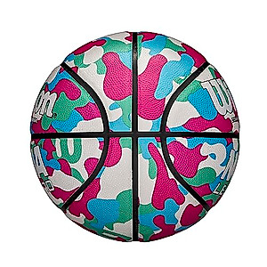 WILSON NCAA Legend Indoor/Outdoor Basketball - Pink Camo, Size 5-27.5"