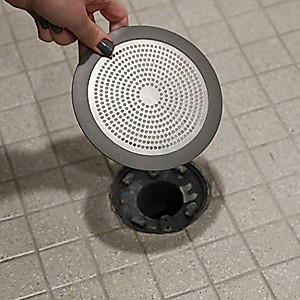Danco 10895 Shower Drain Strainer, 5-3/4 inch, Brushed Nickel