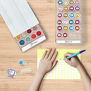 Padyrytu Diamond Painting Accessory Storage Box,44 Slots Independent Container Suitable for Diamond Art Beads and Rhinestone