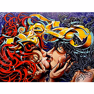 Beso by Erni Vales of EVLworld Limited Edition Museum Grade Art Print on Aluminum Metal
