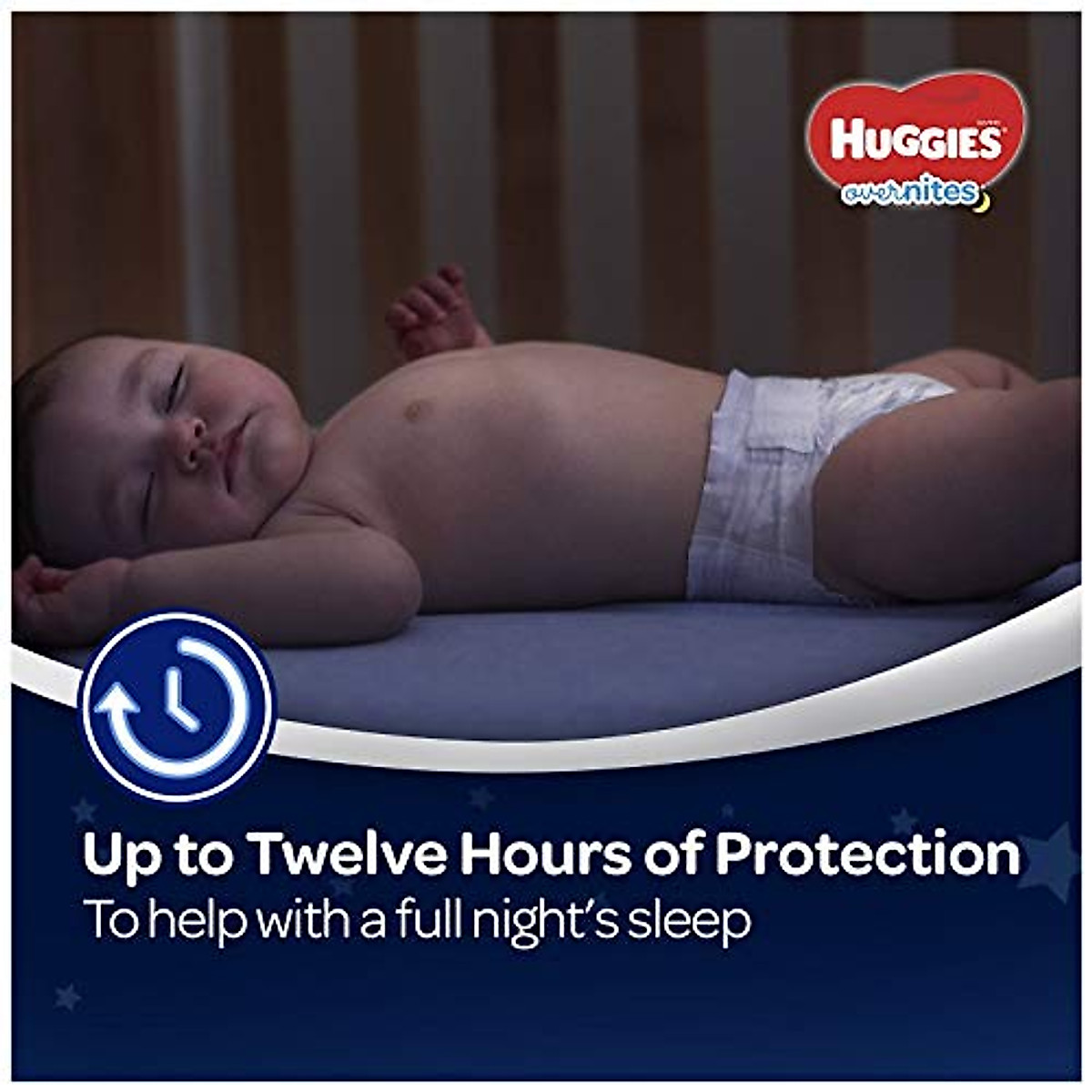 HUGGIES OverNites Diapers, Size 5 (27+ lb.), 18 ct, Overnight Diapers, Jumbo Pack (Packaging May Vary)