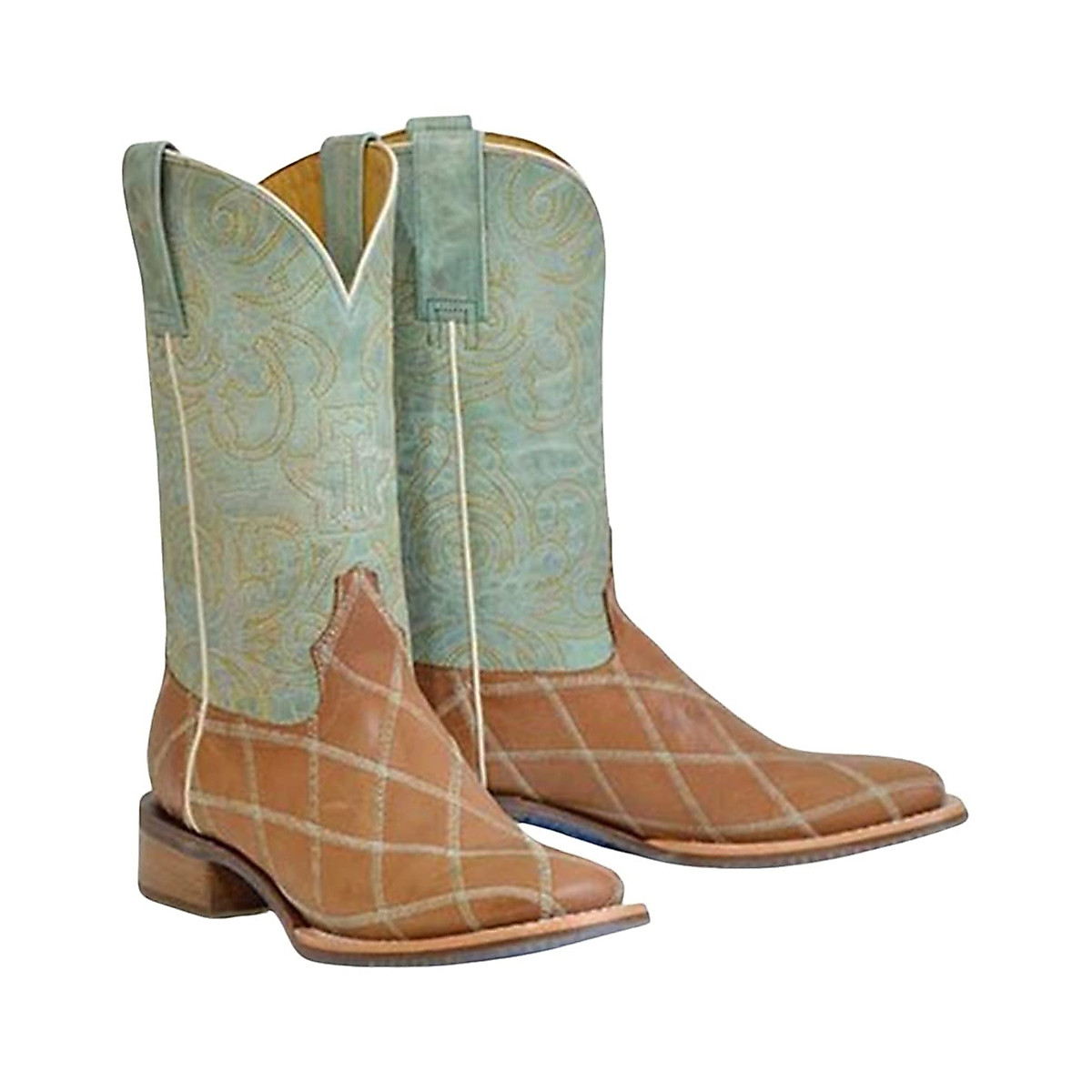 Tin Haul Women's Rhapsody Western Boot Broad Square Toe Brown 10 M US