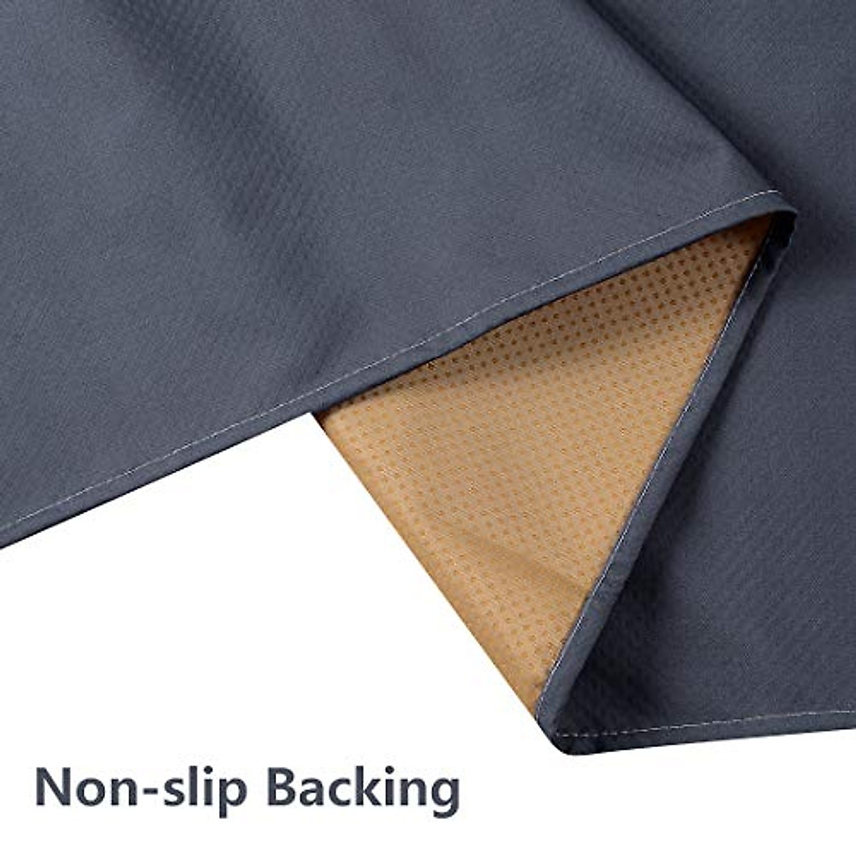 Splat Mat for Under High Chair/Arts/Crafts, WOMUMON Washable Spill Waterproof Anti-Slip Floor Protector Splash Mat, Messy and Table Cloth (Gray)