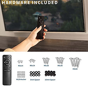 VIVO Motorized TV Stand for 37 to 65 inch Screens, Vertical Lift Television Stand with Remote Control, Compact TV Mount Bracket, MOUNT-E-UP65A