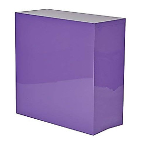 OSP Home Furnishings Metal Bookcase, Purple