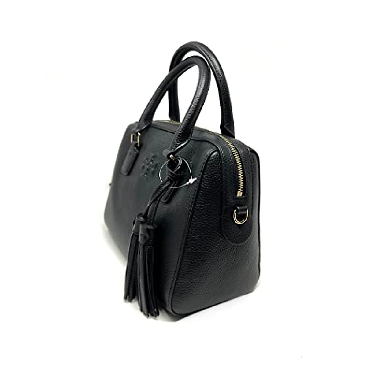 Tory Burch 84777 Black Gold Hardware Thea Web Small Leather Satchel