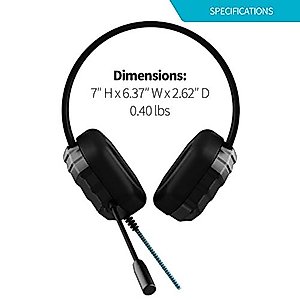 Gumdrop DropTech USB B2 Over-Ear Headphone with Built-in Mic Designed for K-12 Students, Teachers and Classrooms– Drop Tested, Rugged and Reliable for an Enhanced Educational Learning Experience–Black