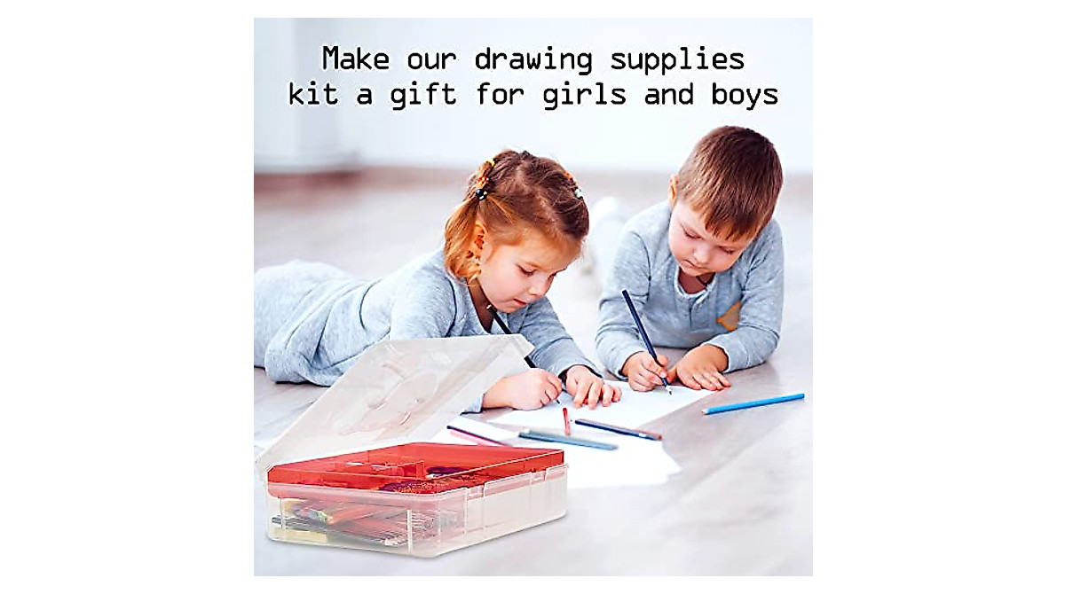 Kraftic Art Kit for Kids | Complete School Supplies Set