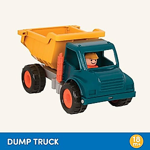 Battat – Yellow Dump Truck – Classic Toddler Trucks – Kids Construction Toys – Soft Rubber Wheels – 18 Months + – Dump Truck