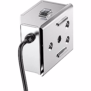 onlyfire Universal Grill Electric Replacement Stainless Steel Rotisserie Motor 110 Volt On/Off Switch- 50 lb. Load,